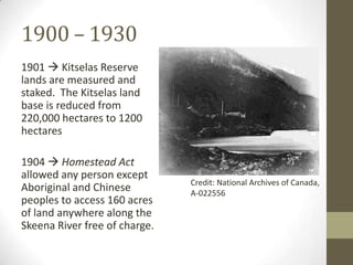 Kitselas Historic Timeline | PPTX