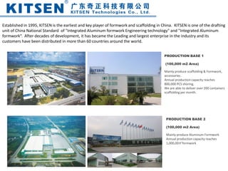 Kitsen Aluminum Formwork -Monolithic Pouring | PDF