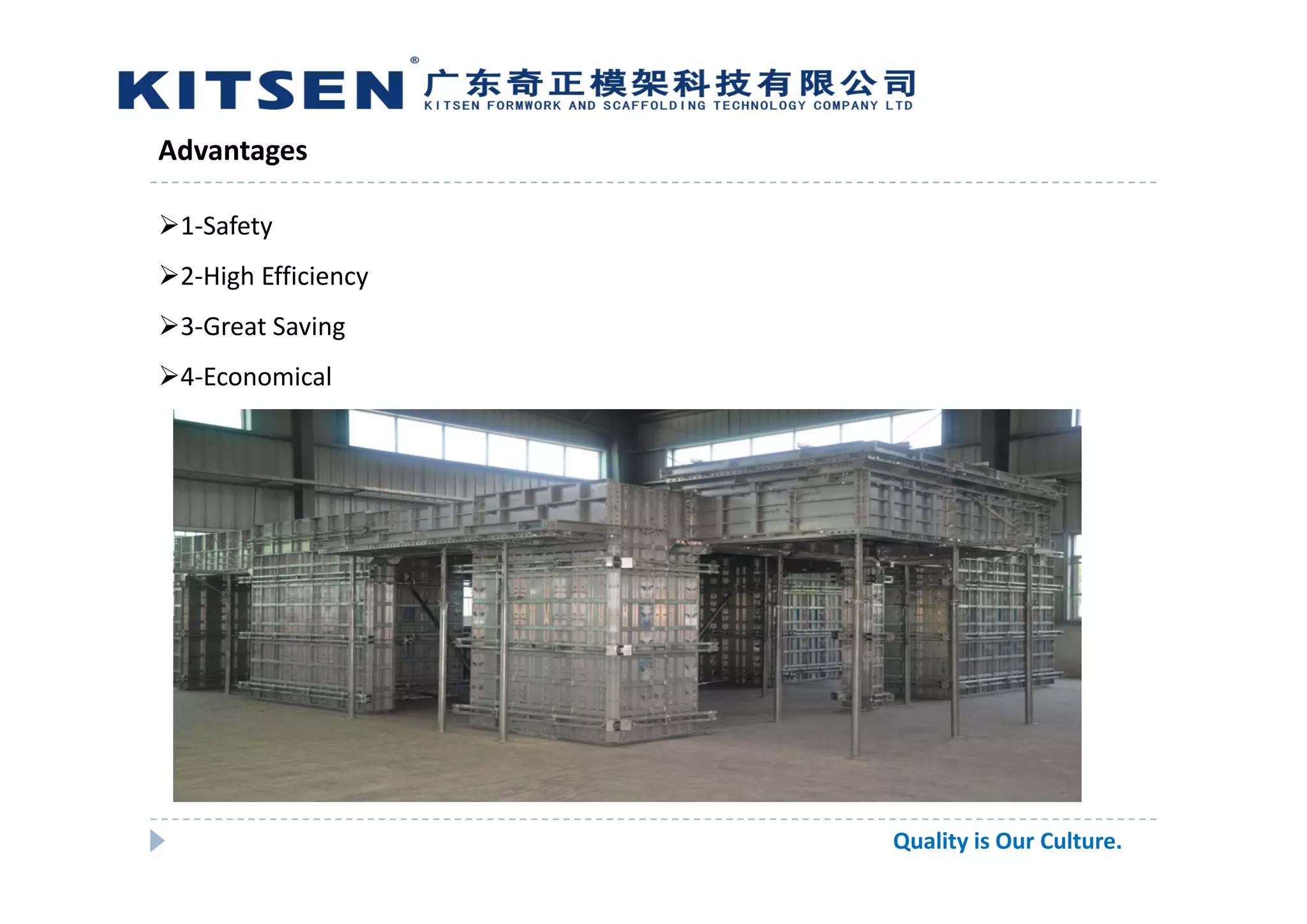 Kitsen aluminum formwork system | PDF