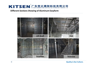 Kitsen aluminum formwork system | PDF