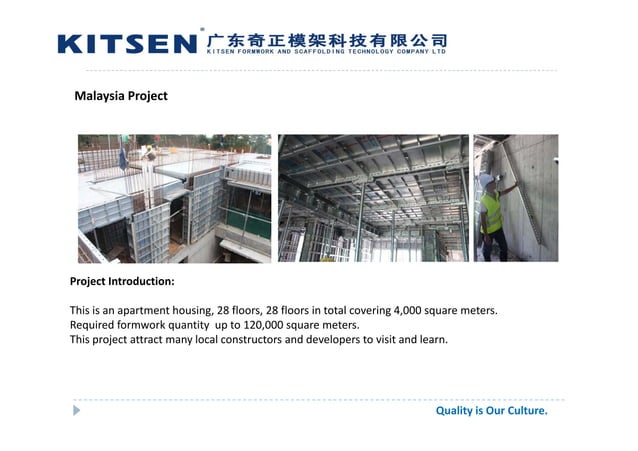 Kitsen aluminum formwork system | PDF