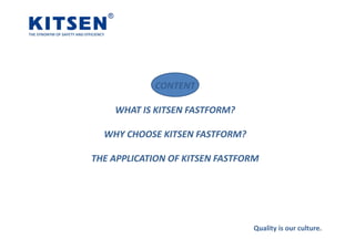 KITSEN Top-rated Slab Formwork (Fastform) | PDF