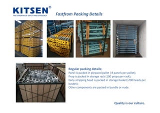 KITSEN Top-rated Slab Formwork (Fastform) | PDF