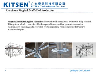 KITSEN Introduction of Aluminum Ringlock Scaffold | PPT