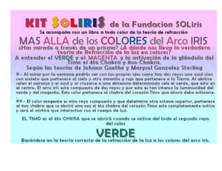 Kit SOLIRIS el rayo del arco iris en tu casa | PDF