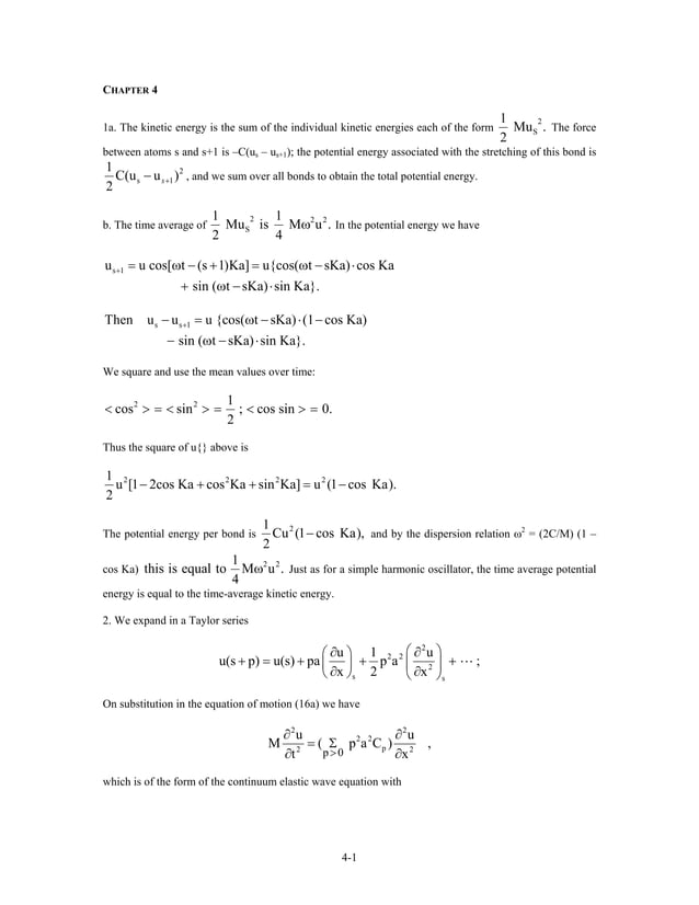 Kittel c. introduction to solid state physics 8 th edition - solution manual | PDF