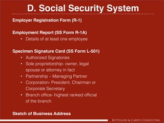 Registration of Business and Foreign Direct Investments by Atty ...
