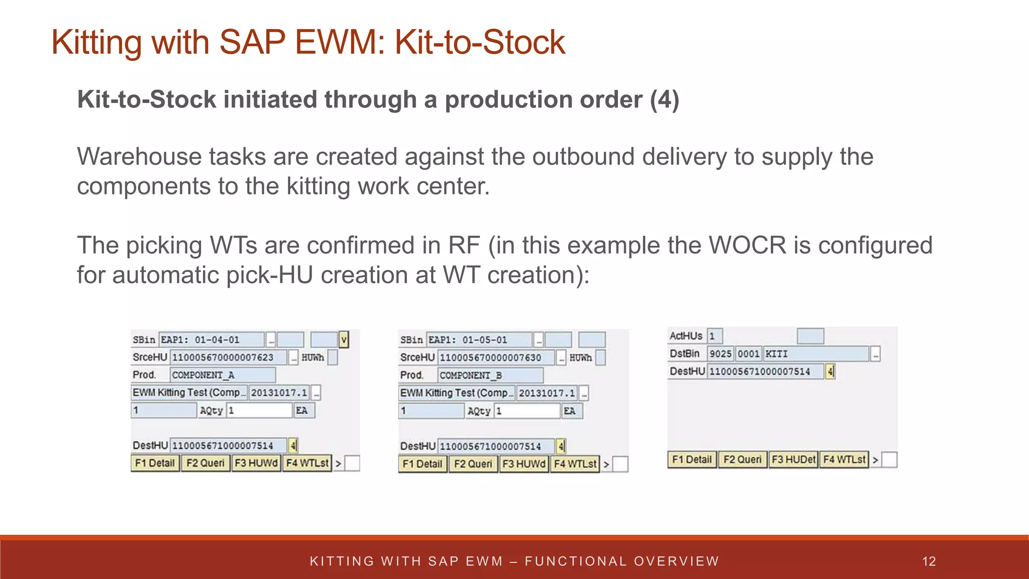 Kitting with SAP EWM | PPTX