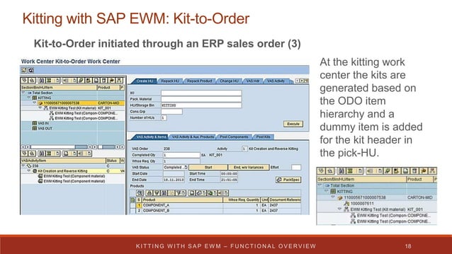 Kitting with SAP EWM | PPTX | Business | Business and Finance