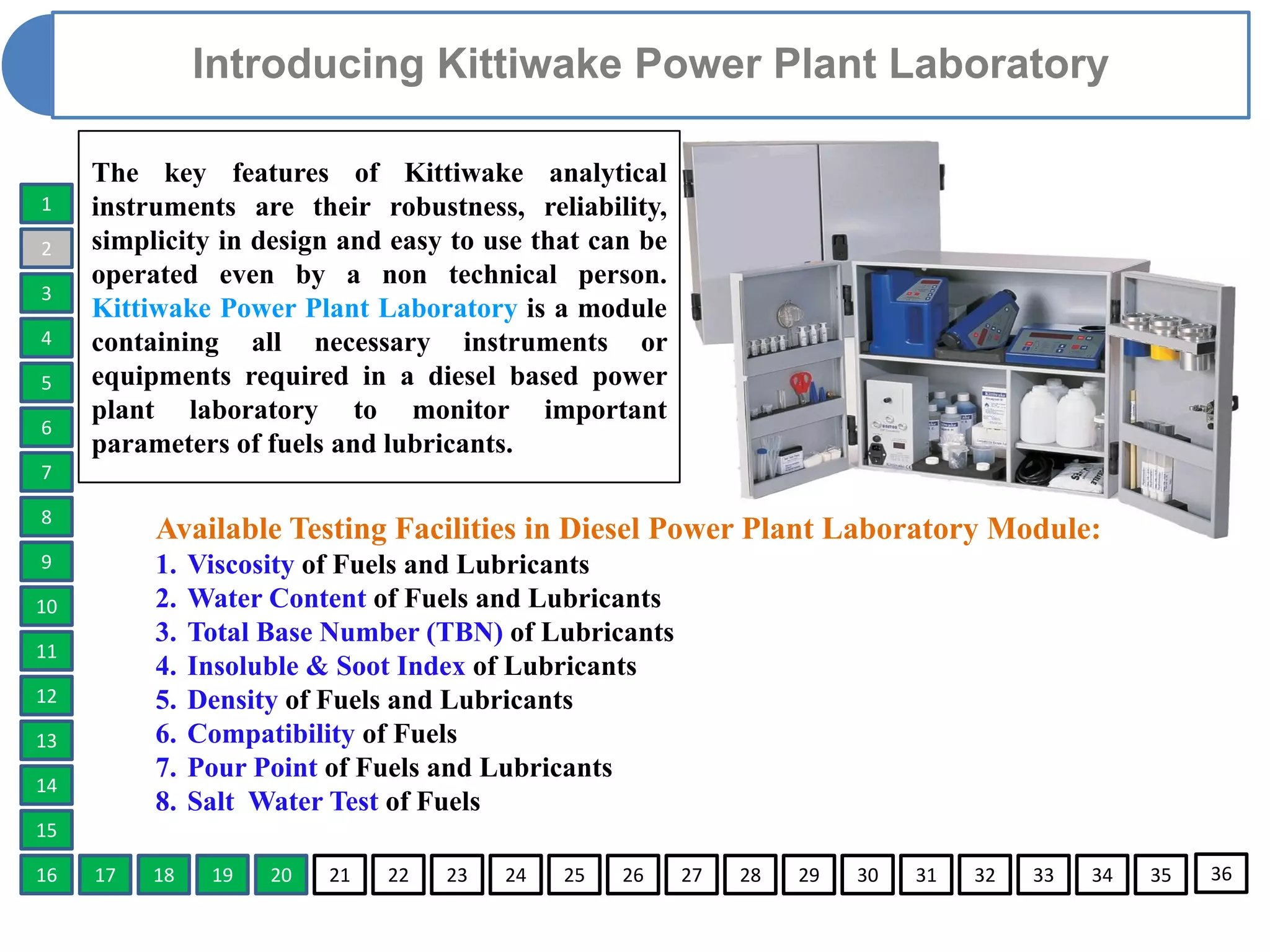 Using Kittiwake Oil Test Center in Oil Analysis Laboratory | PDF