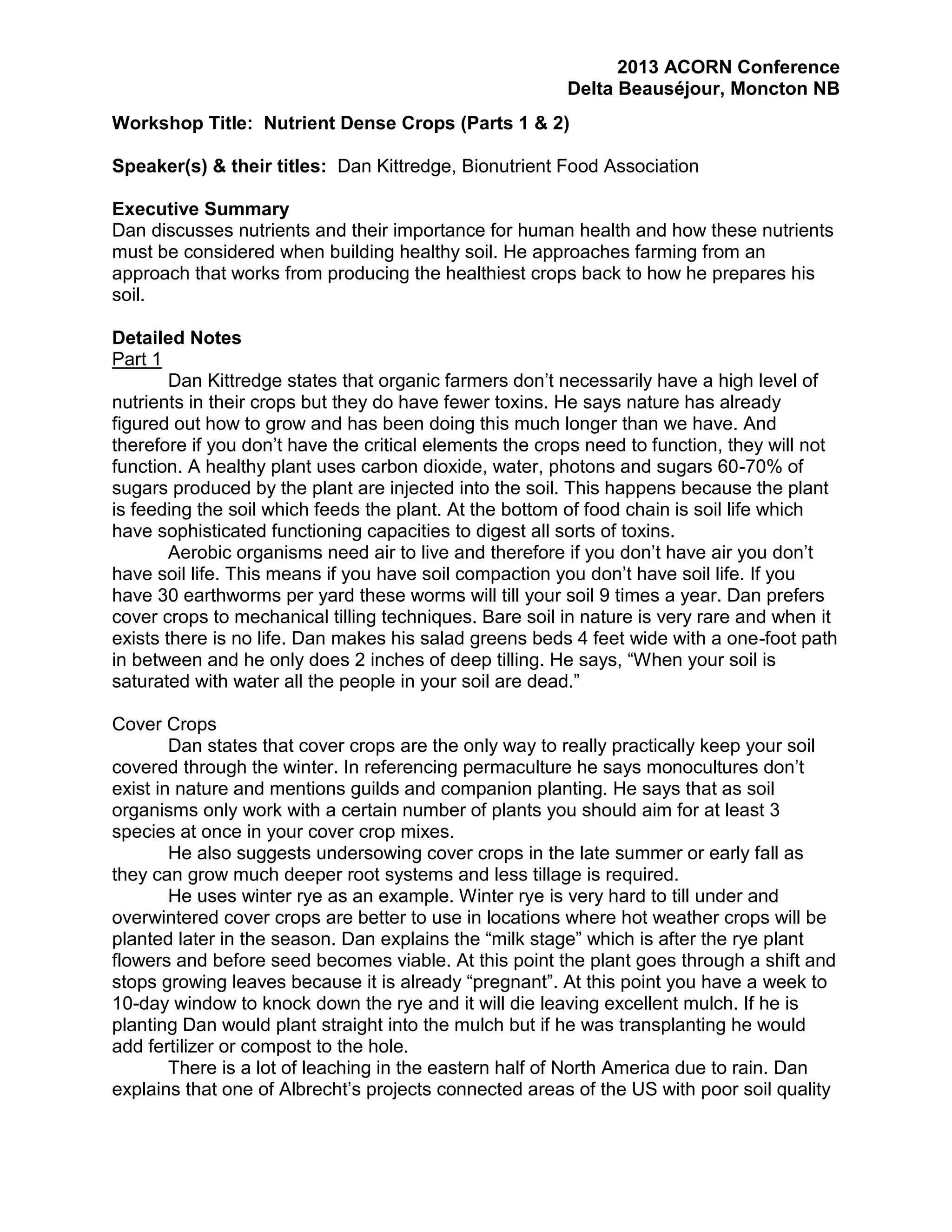 Kittredge nutrient densecropsparts1&2_2013 | DOC
