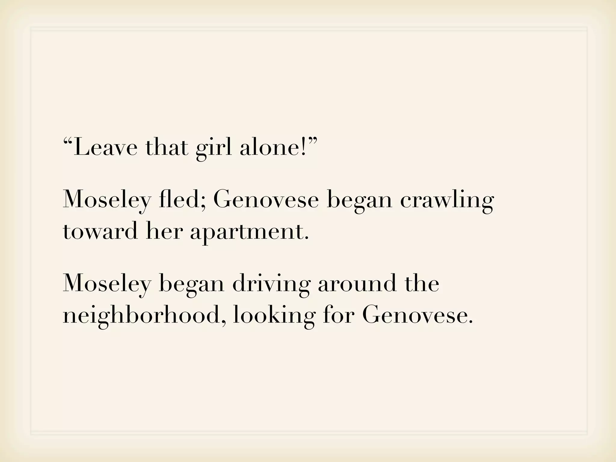 Kitty Genovese | PPT