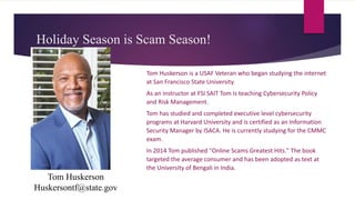Holiday Season is Scam Season | PPTX