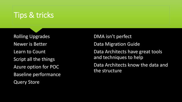 Migrating Data and Databases to Azure | PPTX