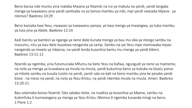 Kituba - The Precious Blood of Jesus Christ - Menga ya Mfunu ya Yezu ...