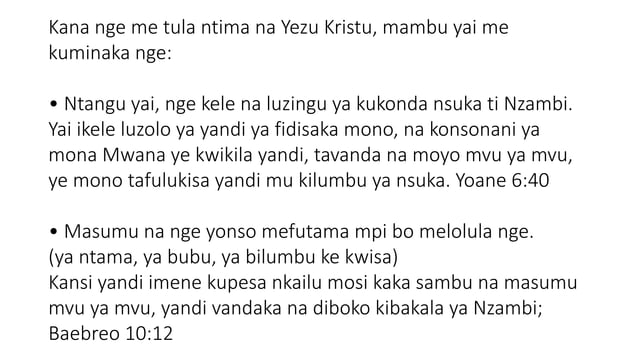 Kituba Soul Winning Gospel Presentation - Only JESUS CHRIST Saves.pptx