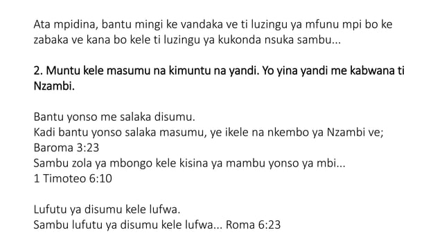 Kituba Soul Winning Gospel Presentation - Only JESUS CHRIST Saves.pptx