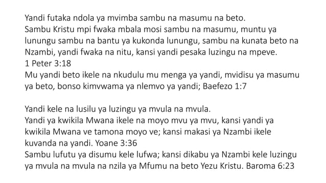 Kituba Soul Winning Gospel Presentation - Only JESUS CHRIST Saves.pptx