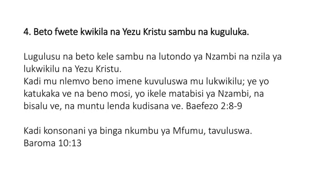 Kituba Soul Winning Gospel Presentation - Only JESUS CHRIST Saves.pptx