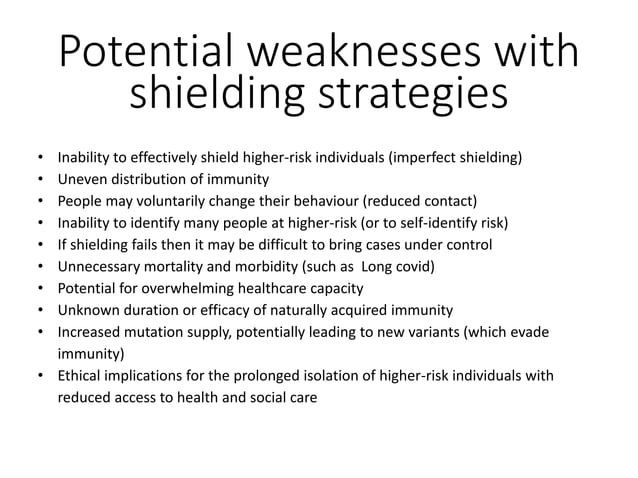Dr Kit Yates - Critical weaknesses in shielding strategies for COVID-19 ...