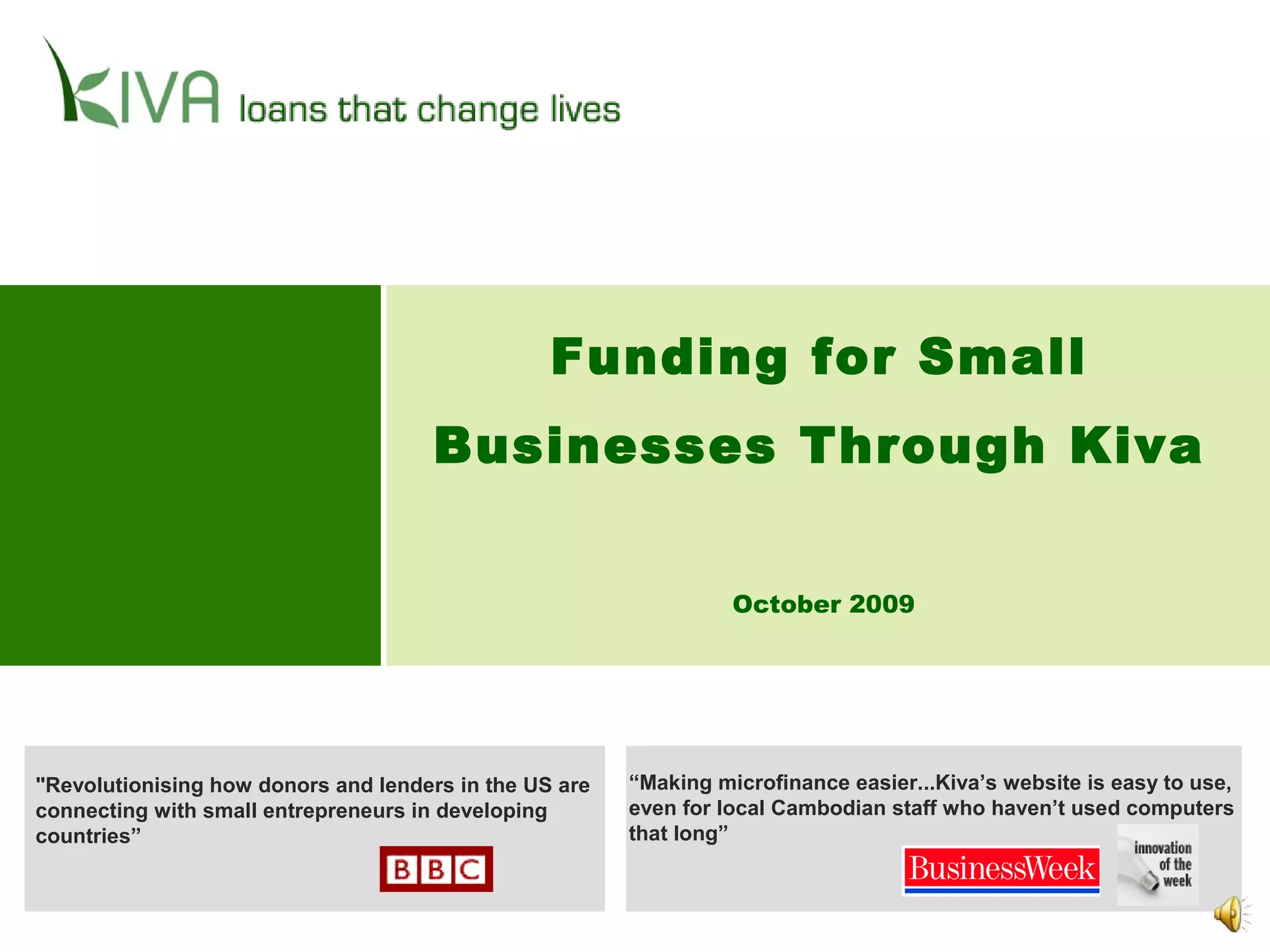 Kiva us lending_giovanna | PPT
