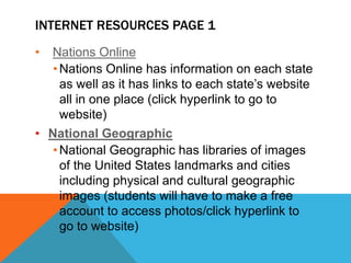 United States Geography | PPTX