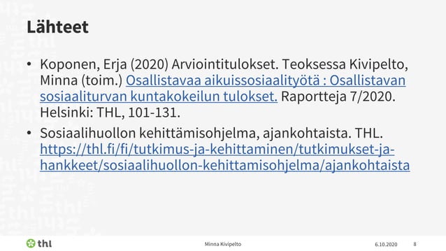 AVAIN-tietosisältö sosiaalityön vaikuttavuuden arvioinnissa | PDF