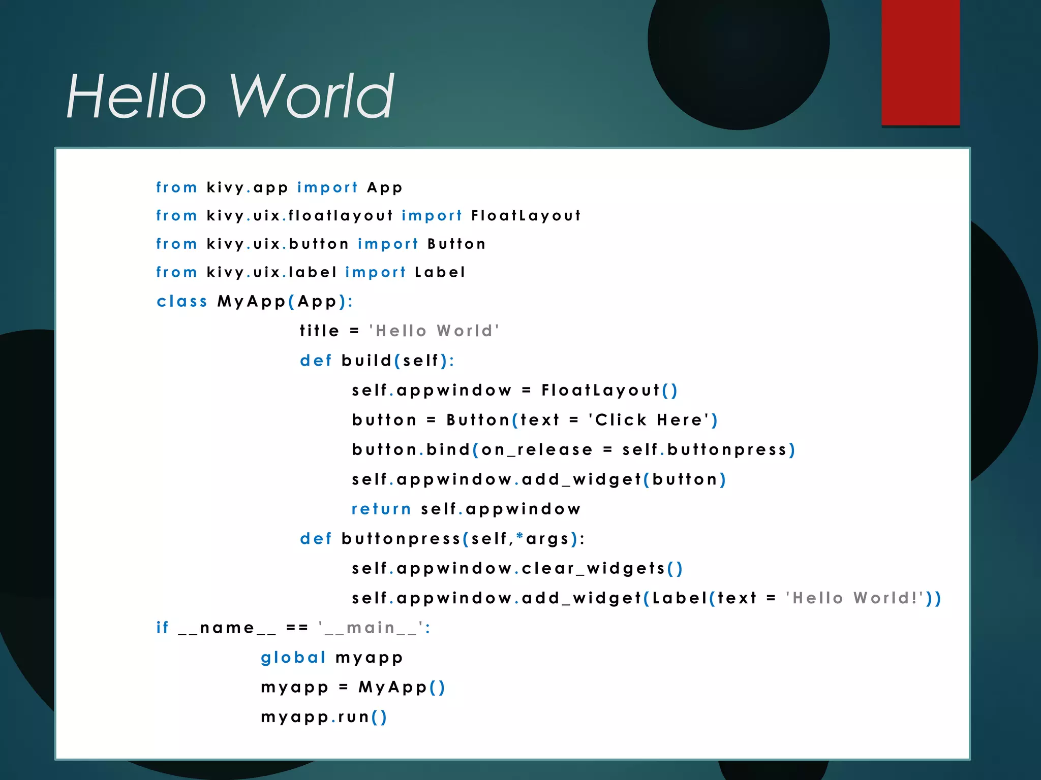 Kivy - Python UI Library for Any Platform | ODP