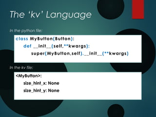 Kivy - Python UI Library for Any Platform | ODP
