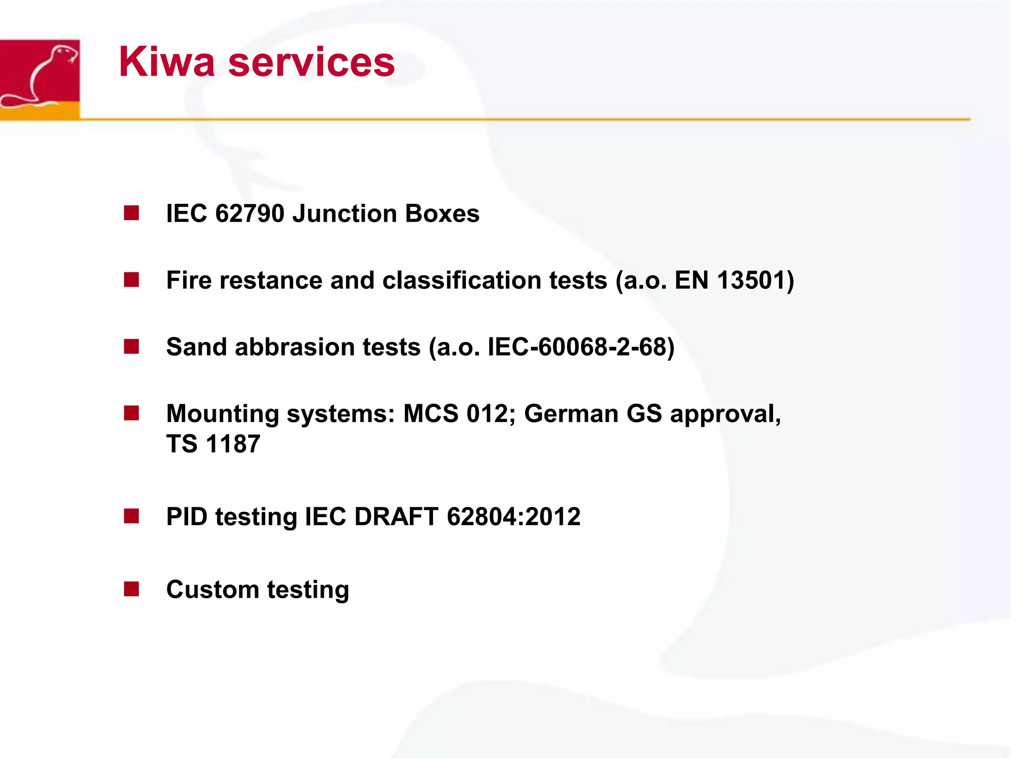 Presentation of KIWA | PPTX