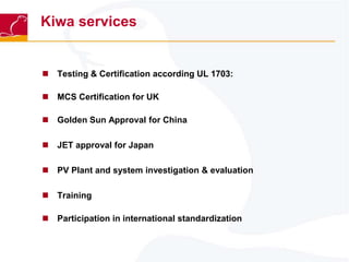 Presentation of KIWA | PPTX