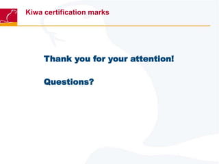 Presentation of KIWA | PPTX