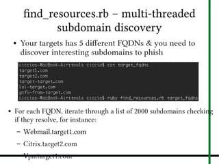 Practical Phishing Automation with PhishLulz - KiwiCon X | PDF