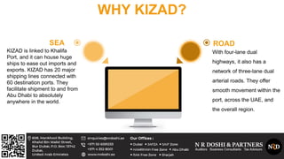 All about KIZAD | Khalifa Industrial Zone, Abu Dhabi | PPT