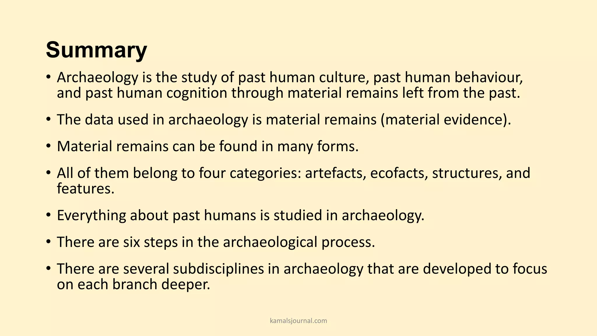 What is Archaeology? | PPT