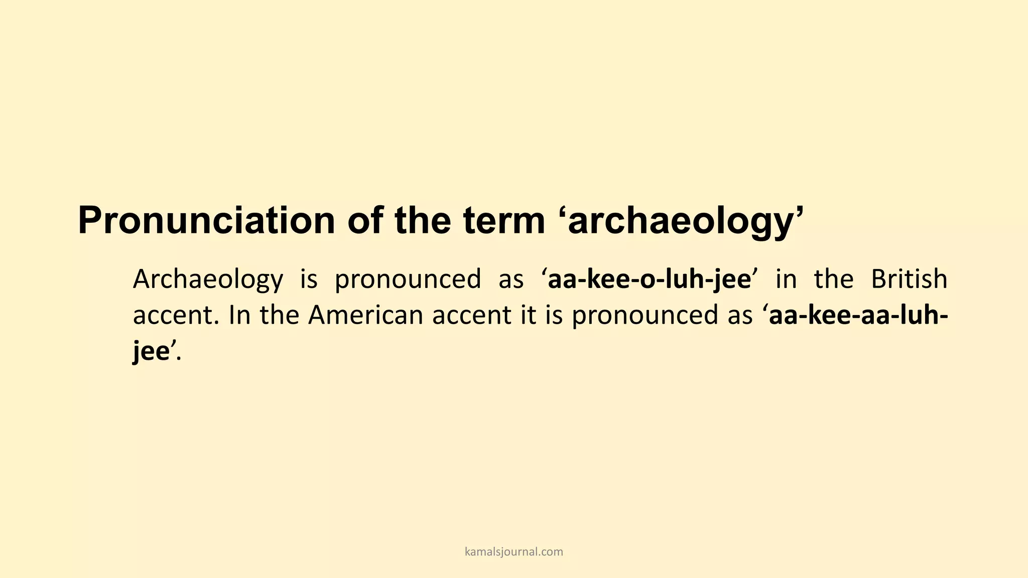 What is Archaeology? | PPT