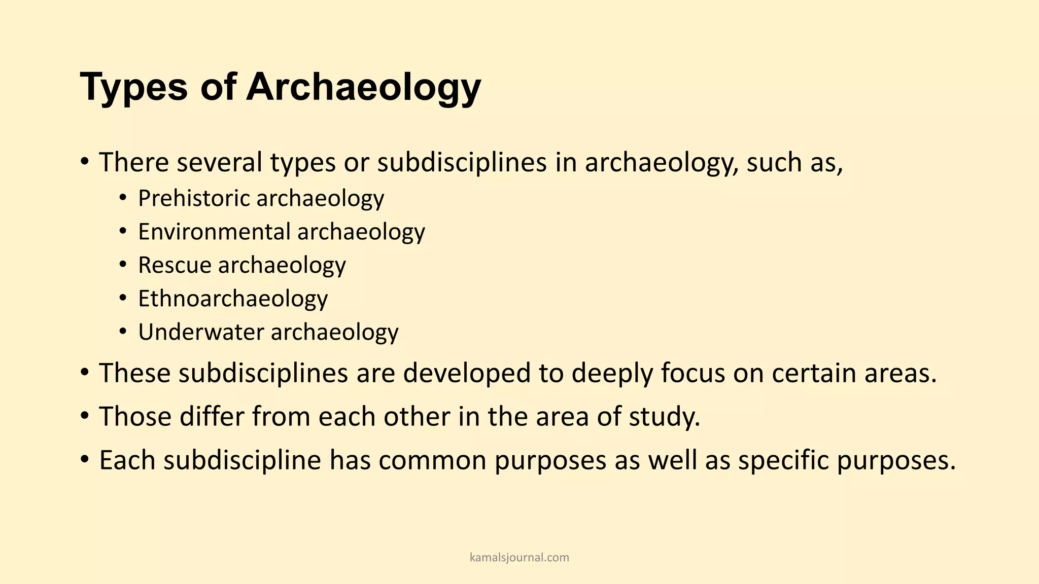 What is Archaeology? | PPTX