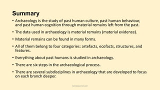 What is Archaeology? | PPTX
