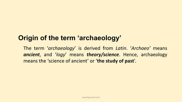 What is Archaeology? | PPT
