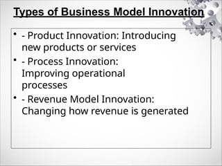 Introduction To Business Model Innovation | PPTX