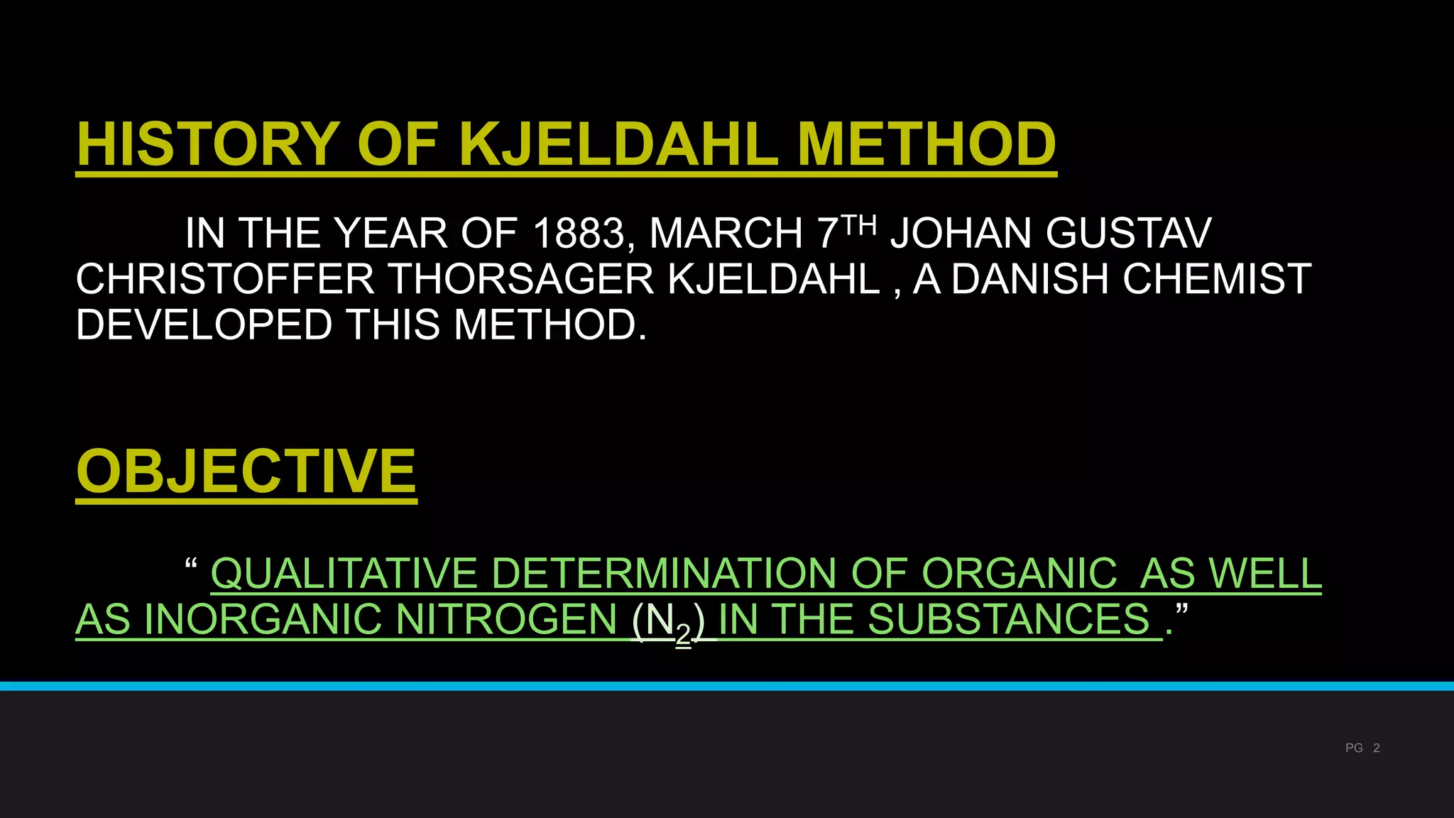 Kjeldahl method | PPTX