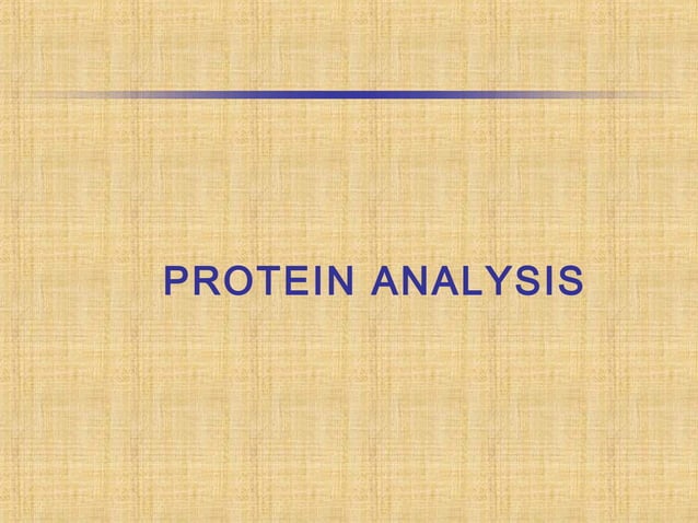 Protein Analysis - Kjeldhal | PPT