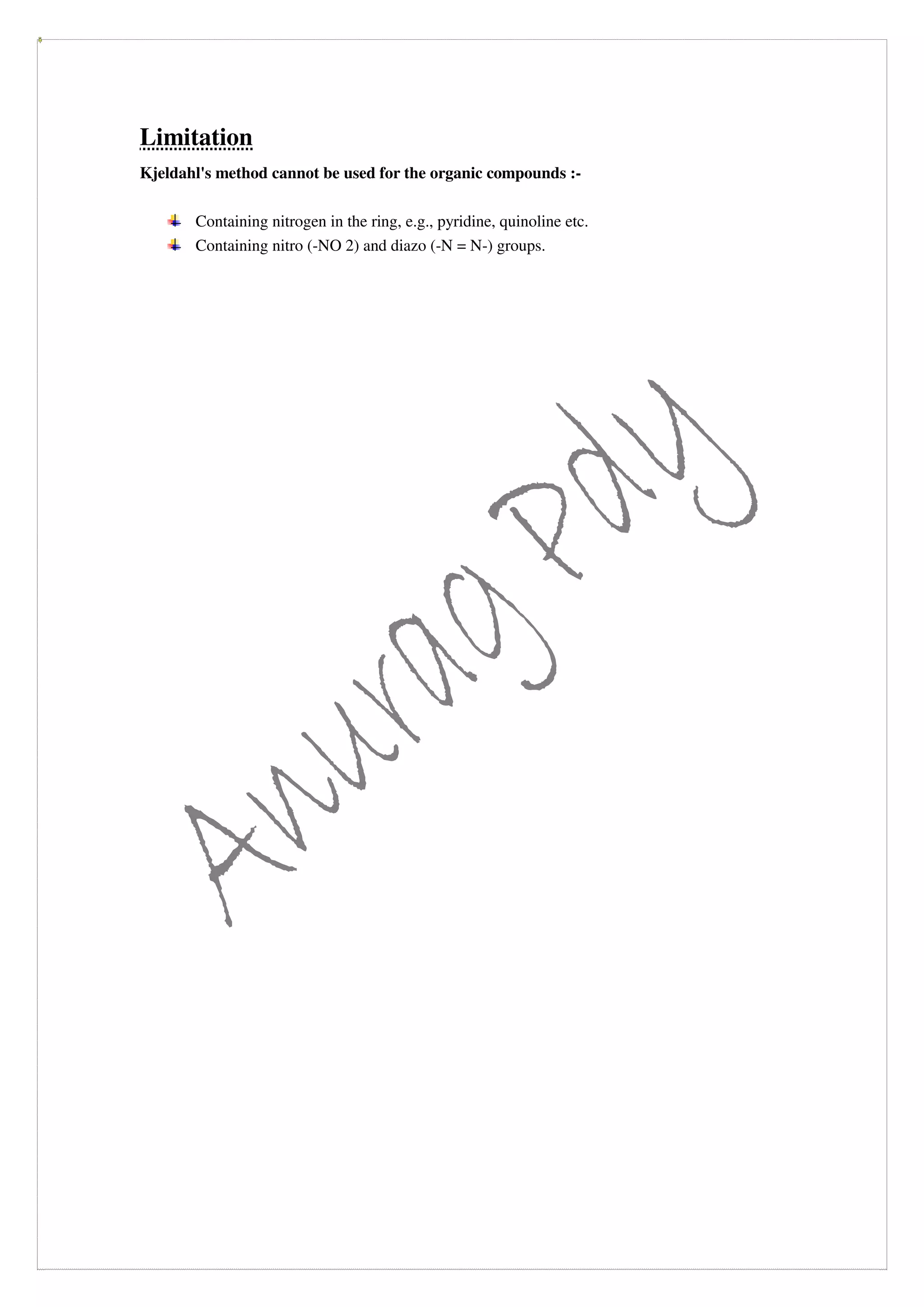 Kjeldhal method | PDF