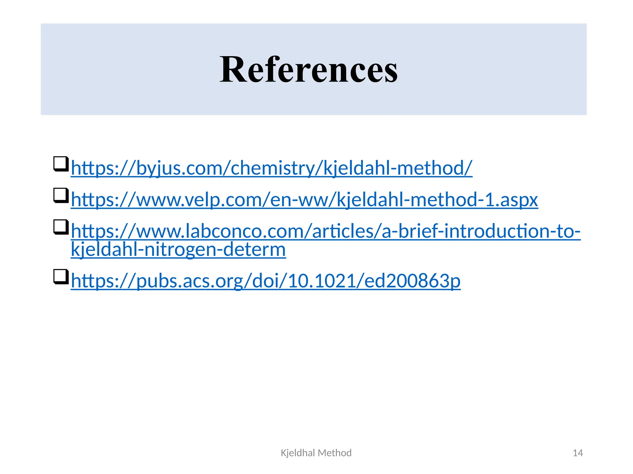 kjeldhal method to determine the nitrogen content in food | PPTX