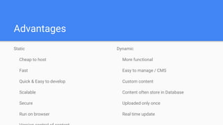 Static website generator | PPT