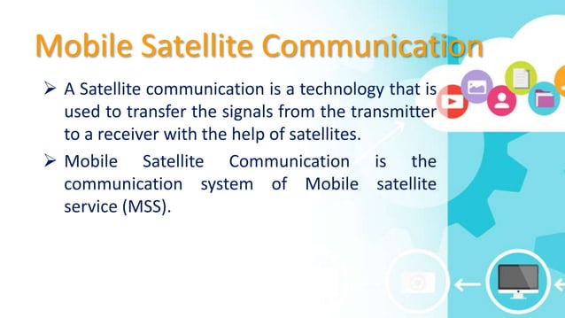 Mobile Satellite Communication | PPTX | Telecommunications Industry ...