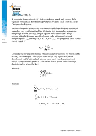 LN7 - Designing and Operating a Warehouse | PDF