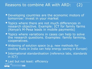 KJ Poppe integration of AR and ARD | PPT