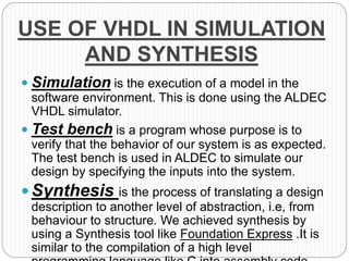 PPT ON VHDL subprogram,package,alias,use,generate and concurrent statments and more | PPTX