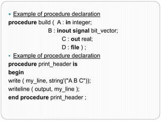 PPT ON VHDL subprogram,package,alias,use,generate and concurrent ...